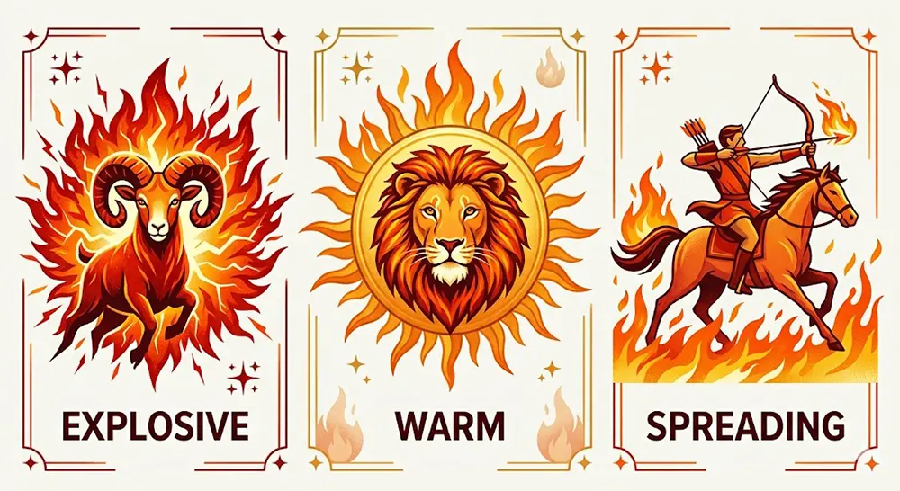 Fire Element in Astrology: Passion, Leadership & Signs