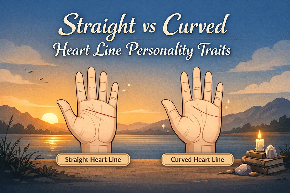 Heart Line Palmistry: Straight vs Curved Traits